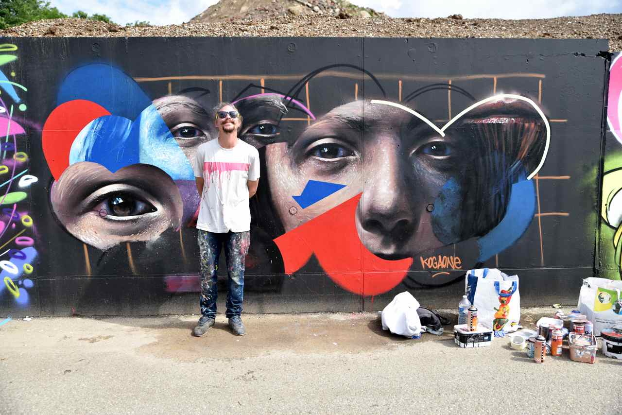 Turckheim, festival Street Art 2019 ""Arkédi' Art"- Les graffeurs en ...